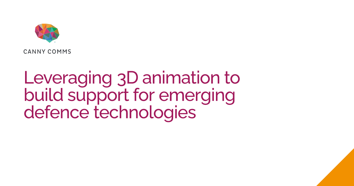 Leveraging 3D animation to build support for emerging defence ...